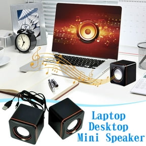 Mini Box Speakers for Portable and Desktop Audio in Various Colors