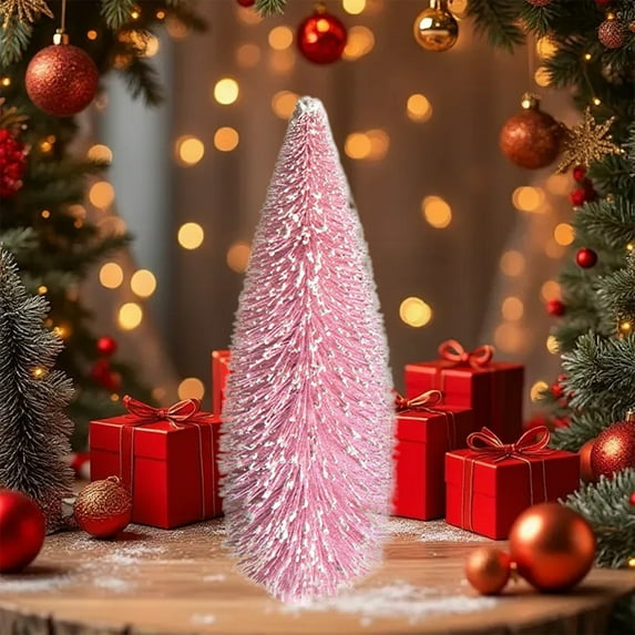 Byujiro Mini Tabletop Christmas Tree Festive Desktop Decor for Home ...