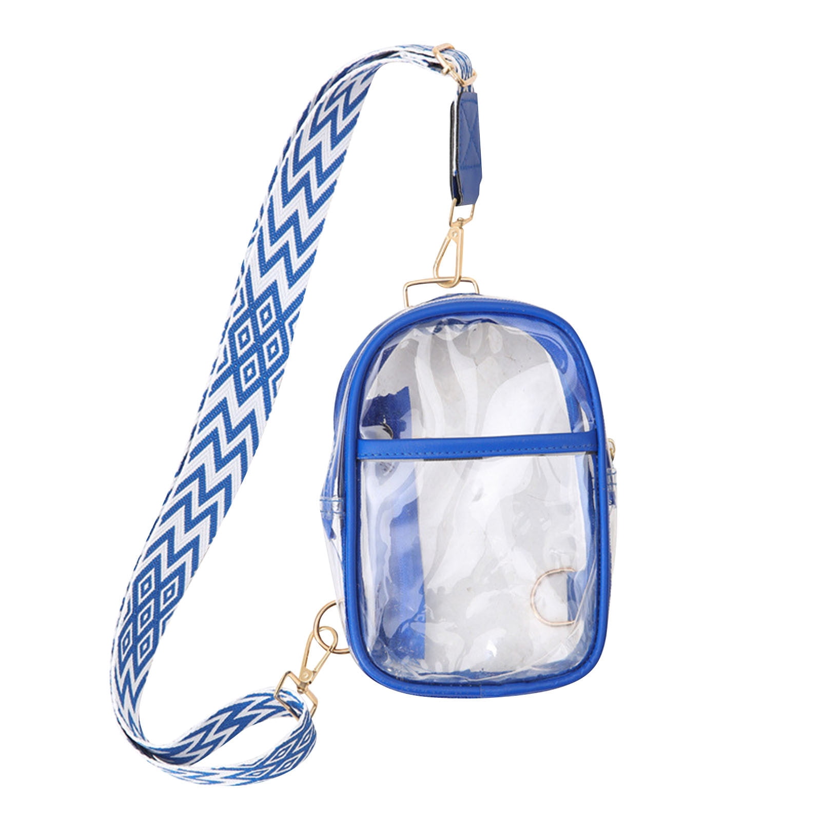 Byujiro PVC Clear Chest Bag Transparent Crossbody Sling Bag for Travel ...
