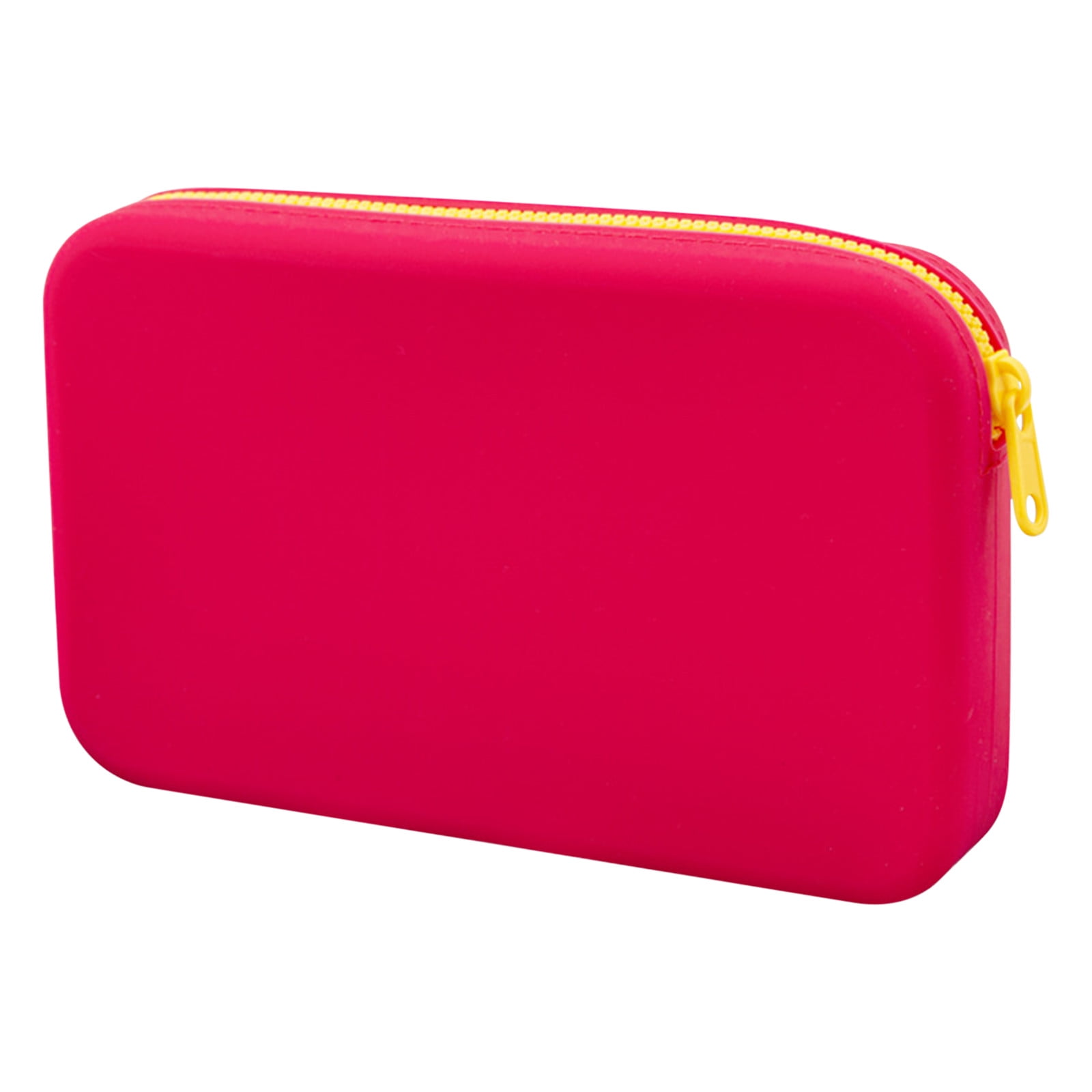Byujiro Solid Silicone Square Cosmetic Bag Waterproof Silicone Toiletry ...