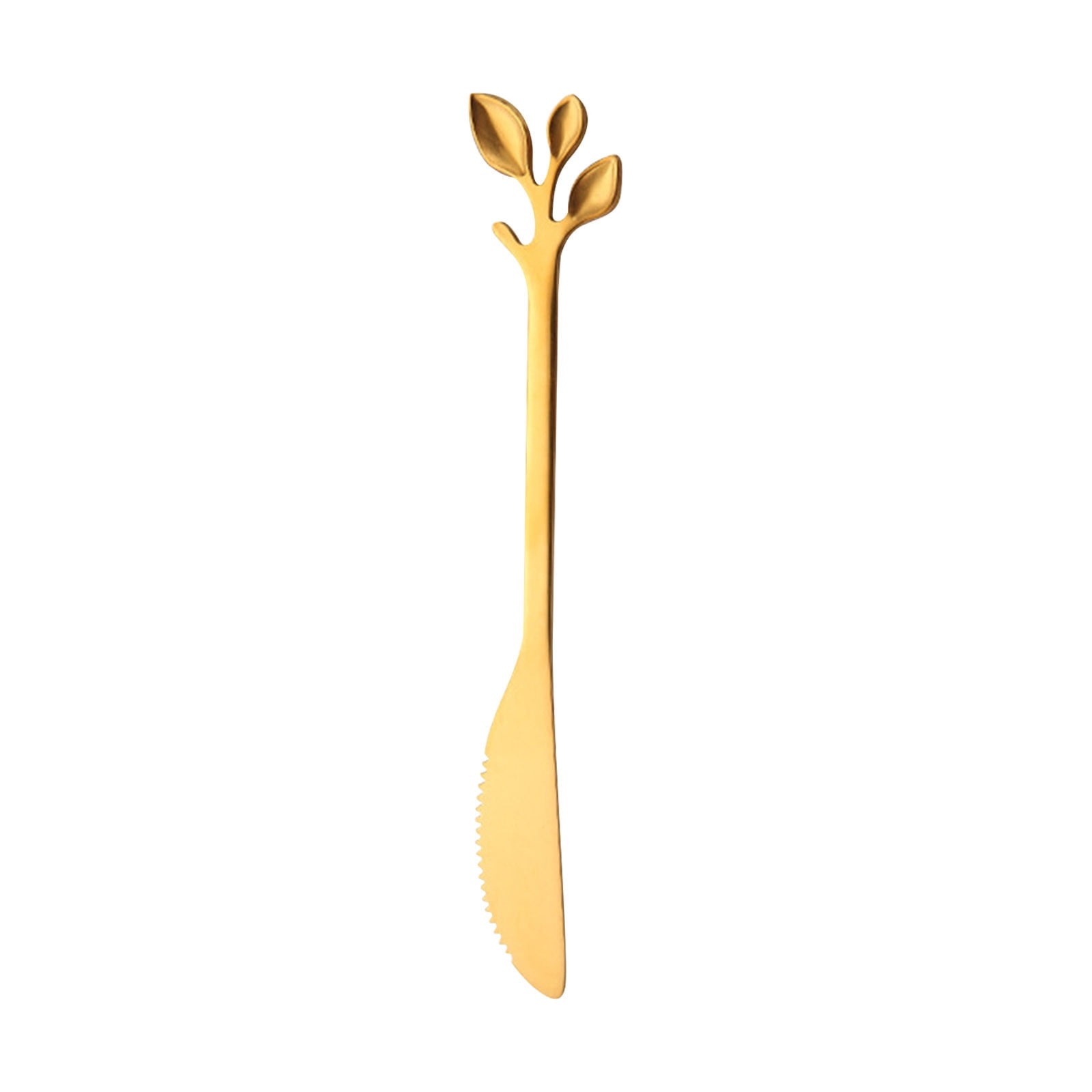 Byujiro Stainless Steel Cake Knife Creative Leaf-Shaped for Cutting ...
