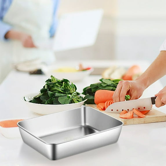 Byujiro Stainless Steel Food Prep Container for Fridge Storage, Hot Pot ...