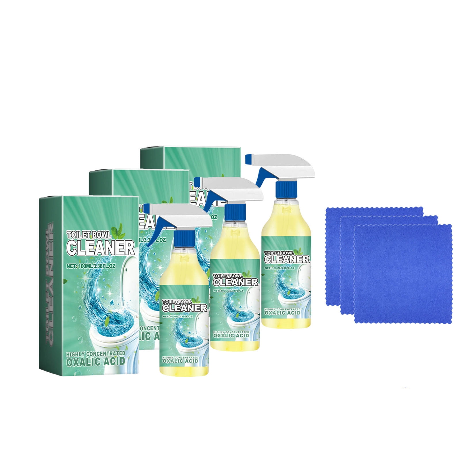Byujiro Toilet Bowl Cleaners 2/3/4/5pcOxalic Cleaner Tile High ...