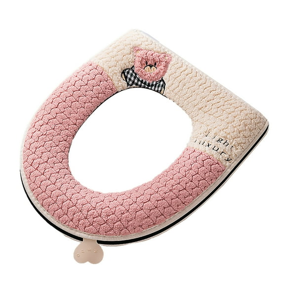 Byujiro Zipper Toilet Seat Cover with Handle Loop Soft Household ...