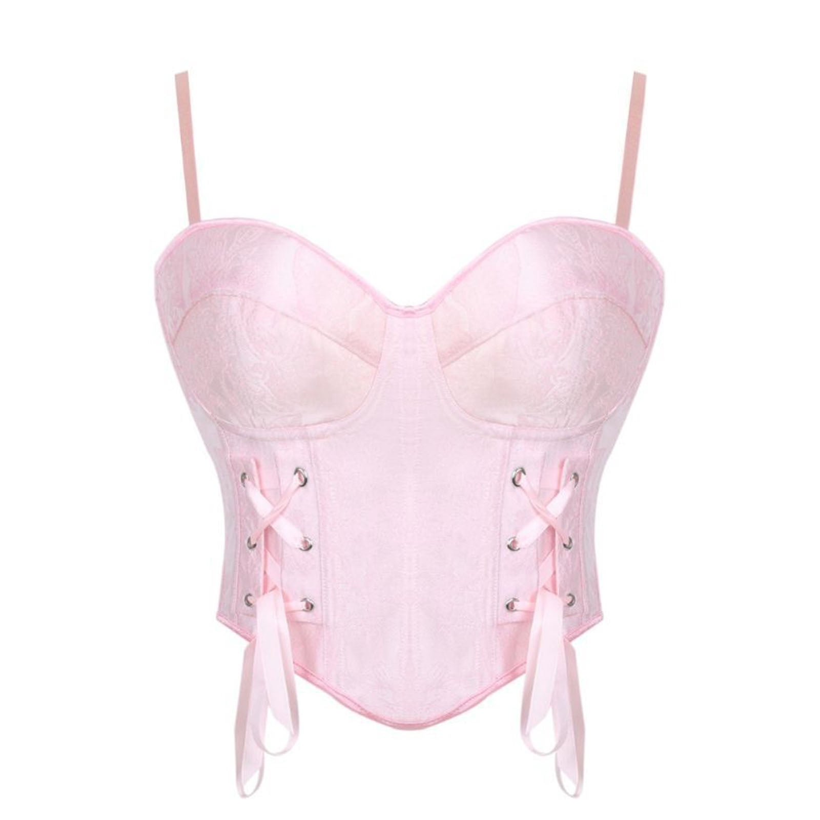 Byworldtasic Corset Tops For Women Womens Lace Bustier Top Underwire ...