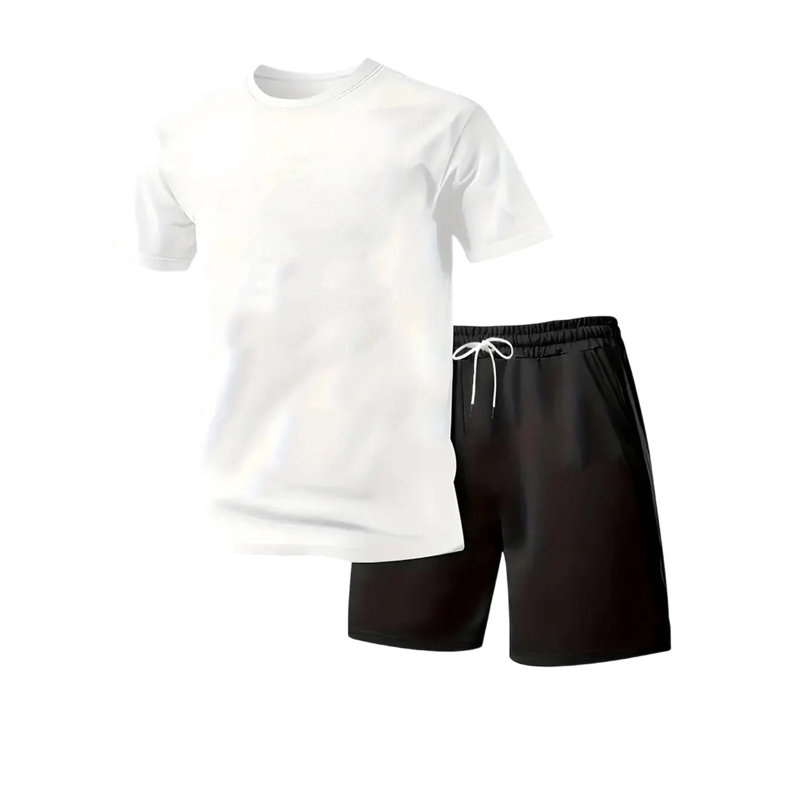 Byworldtasic Men's Casual Short Sets 2 Piece Outfits T-Shirts and ...