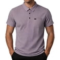 Byworldtasic Men's Plus Size Checkered Polo Shirt Moisture Wicking ...