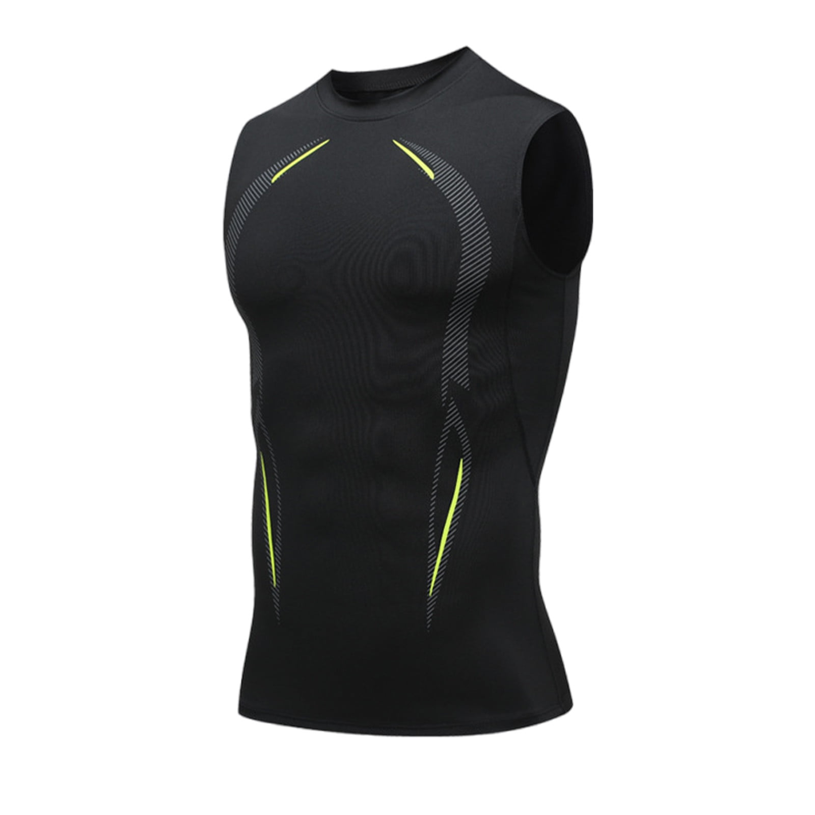 Byworldtasic Men's Sleeveless Tank Men's Compression Shirts Top Dry Athletic Workout Sports ...