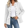 Byworldtasic Open Front Blazers for Women Casual Long Sleeves Buttons ...