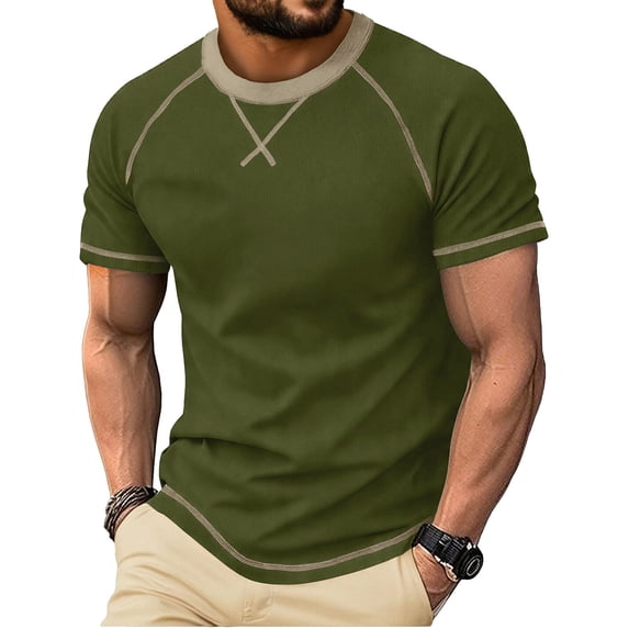 Byworldtasic Short Sleeve T-Shirts for Men Crew Neck Casual Tshirts ...