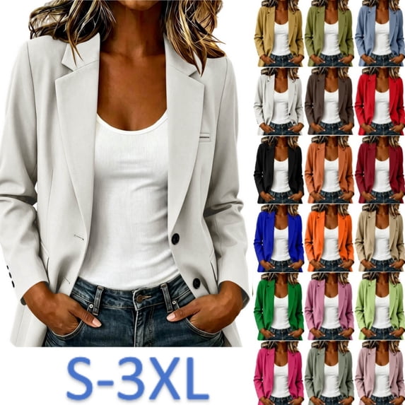 Byworldtasic Women's Casual Blazer Jacket 2026 Summer Lightweight ...