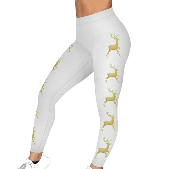 Byworldtasic Women's Christmas Leggings High Waist Gym Yoga Pants ...