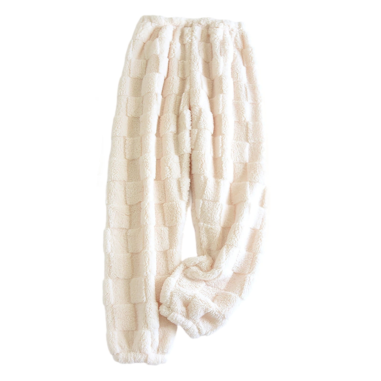 Byworldtasic Women's Pants Women's Fluffy Pajama Pants - Fuzzy Fleece ...