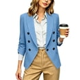 Byworldtasic Womens Casual Work Office Blazer Button Front Blazers ...