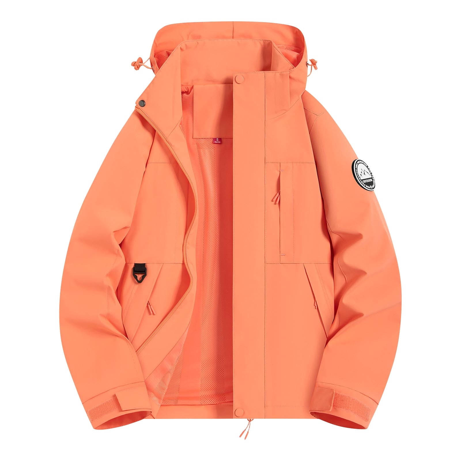 Byworldtasic Womens Coat Women's Fashion Solid Color Detachable Hood ...