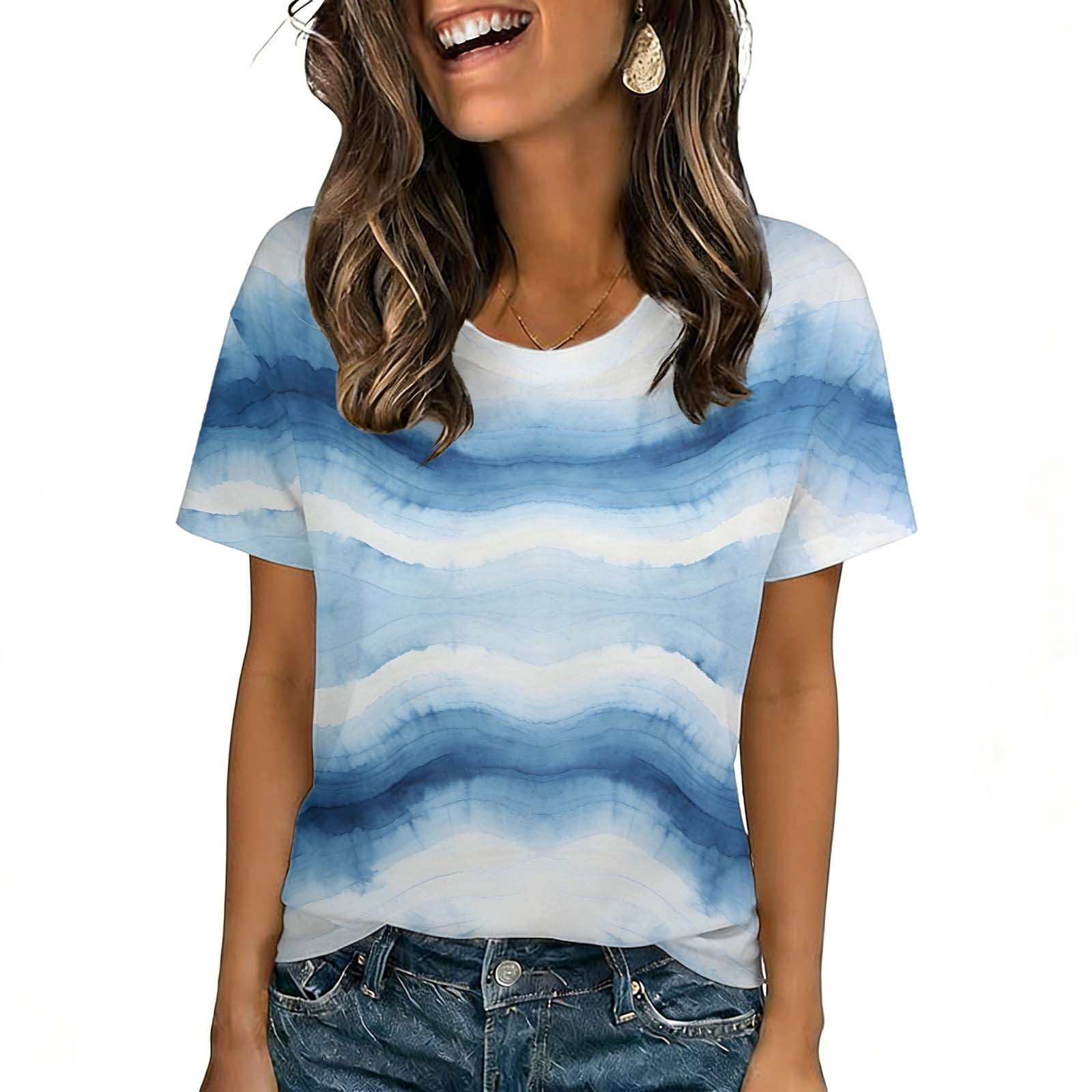 Byworldtasic Womens Hippie Shirt Tie Dye Peace Sign Tshirts Hippy Peace ...