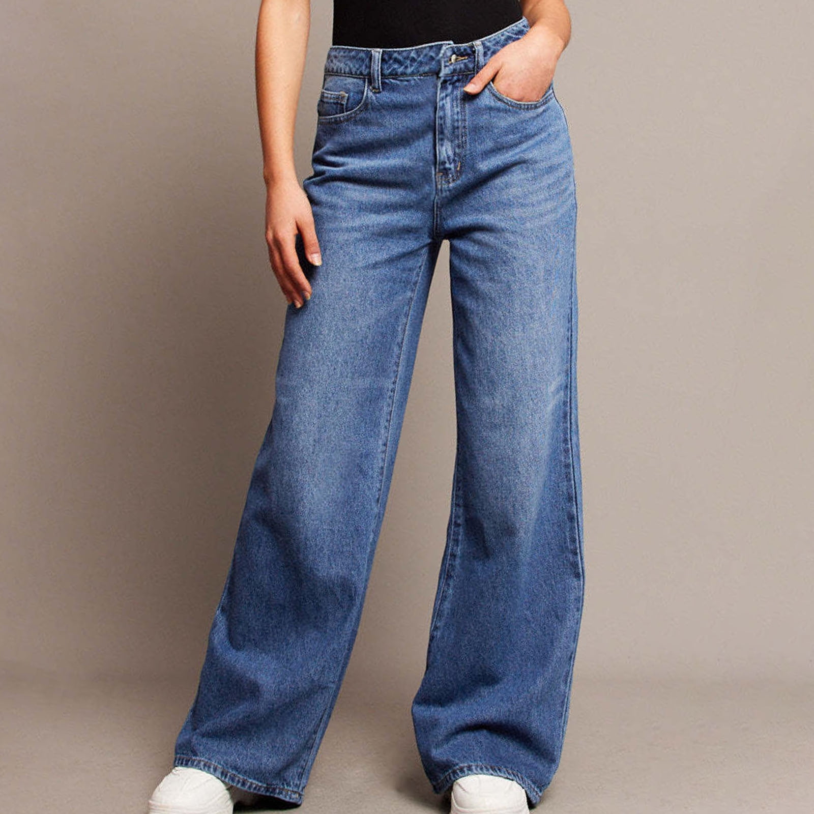 Byworldtasic Womens Jeans Women Y2k Low Rise Baggy Jeans Vintage ...