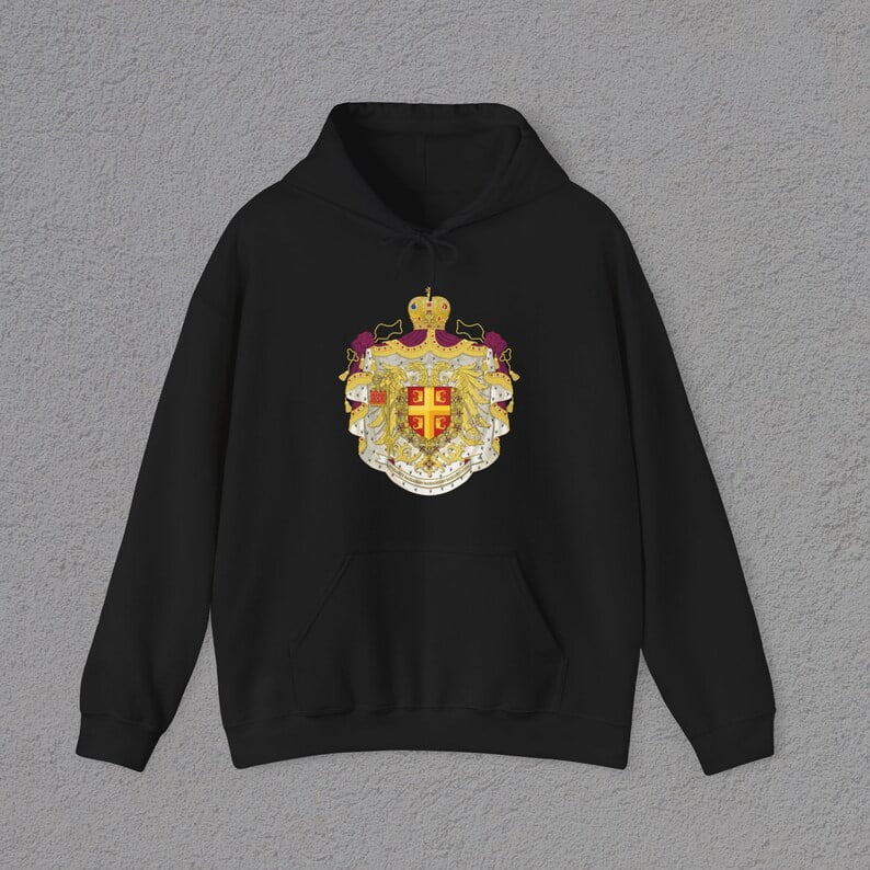 Byzantine Empire Coat Of Arms Hoodie, Medieval Ages Historic Hooded ...