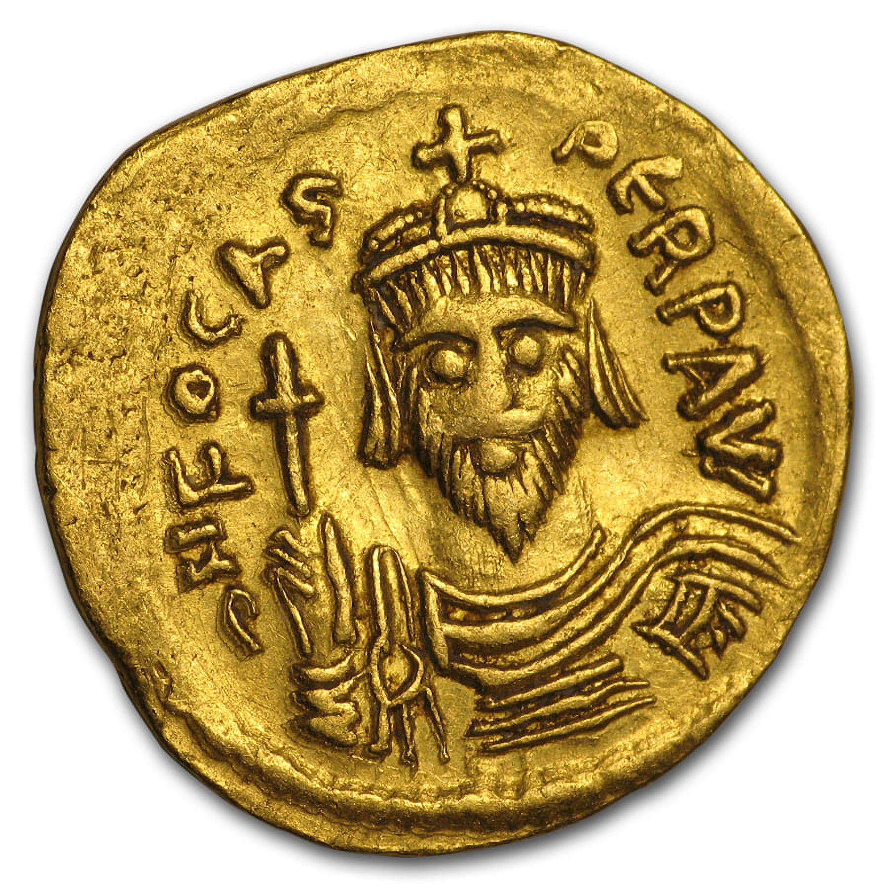 Byzantine Gold Solidus Emperor Phocas (602-610 AD) Ch VF - Walmart.com