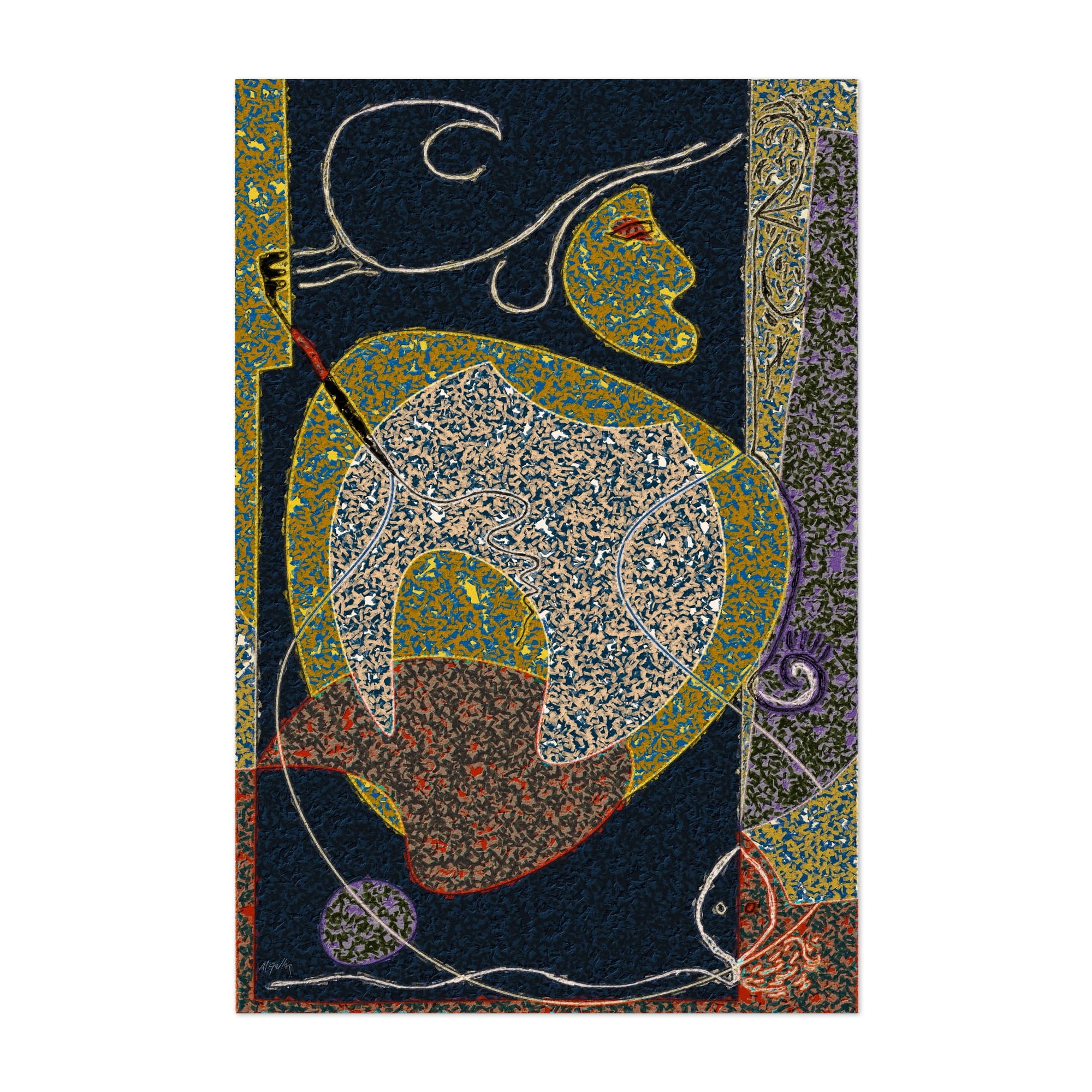 Byzantium - Digital Art Abstract Surrealism Modern Art Geometric ...