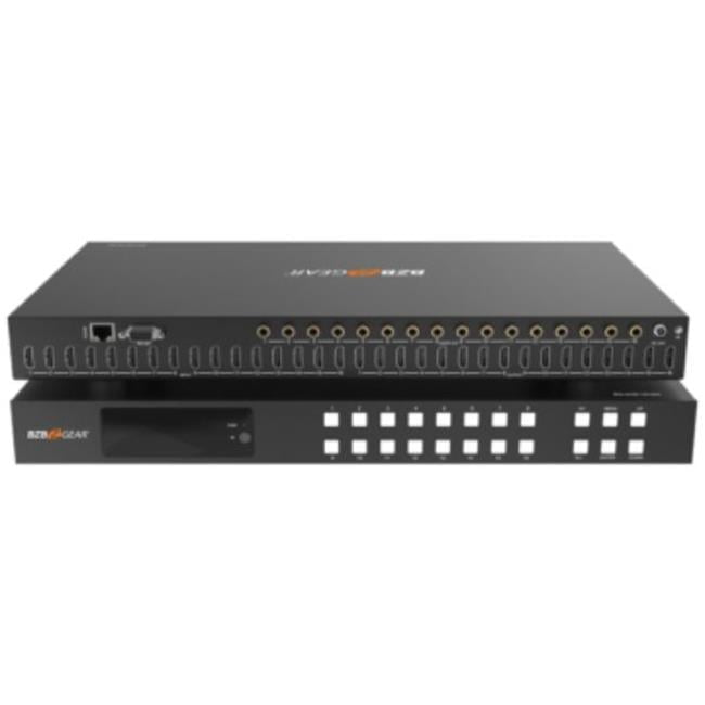 Bzbgear 16X16 4K 18Gbps UHD HDMI Matrix Switcher with Advance EDID ...