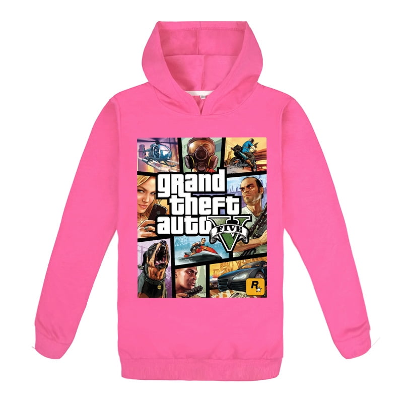 Bzdaisy Grand Theft Auto Long Sleeve Hoodie - Officially Licensed GTA ...