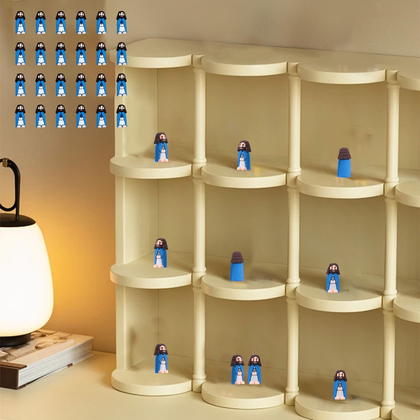 Bzdzmqm 24 Pcs Mini Jesus Figurines Jesus Toys Little Jesus Doll Gifts ...