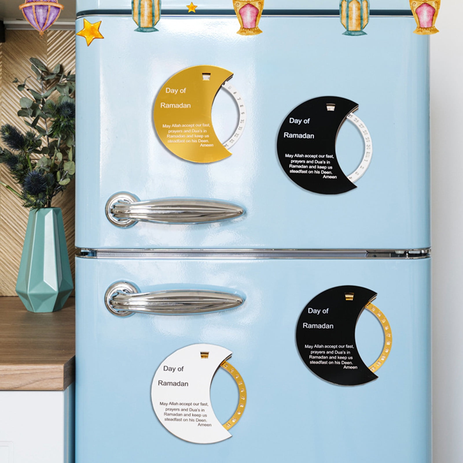 Bzdzmqm under $5 4Pcs Rotatable Advent Calendar, Rotatable Advent ...