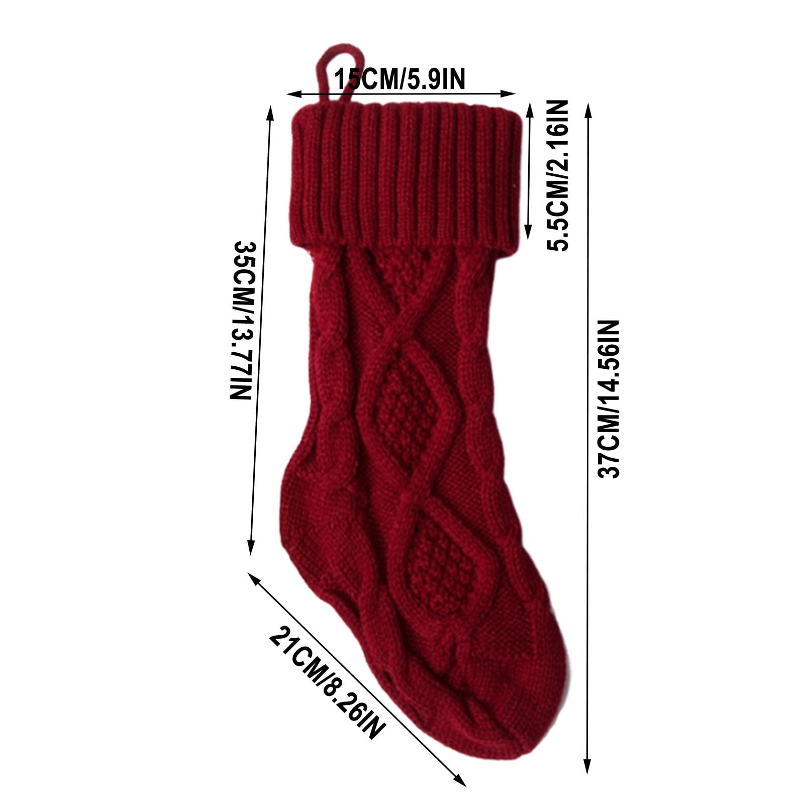 Bzdzmqm under $5 Christmas Stocking, Knitted Wool Candy Bag, Small ...