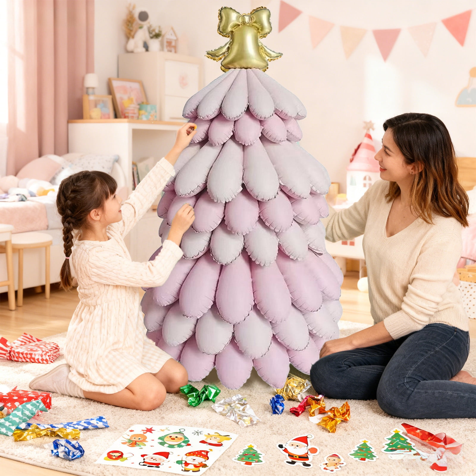 Bzdzmqm under $5 Christmas Tree Balloons, Large Christmas Tree Balloon ...