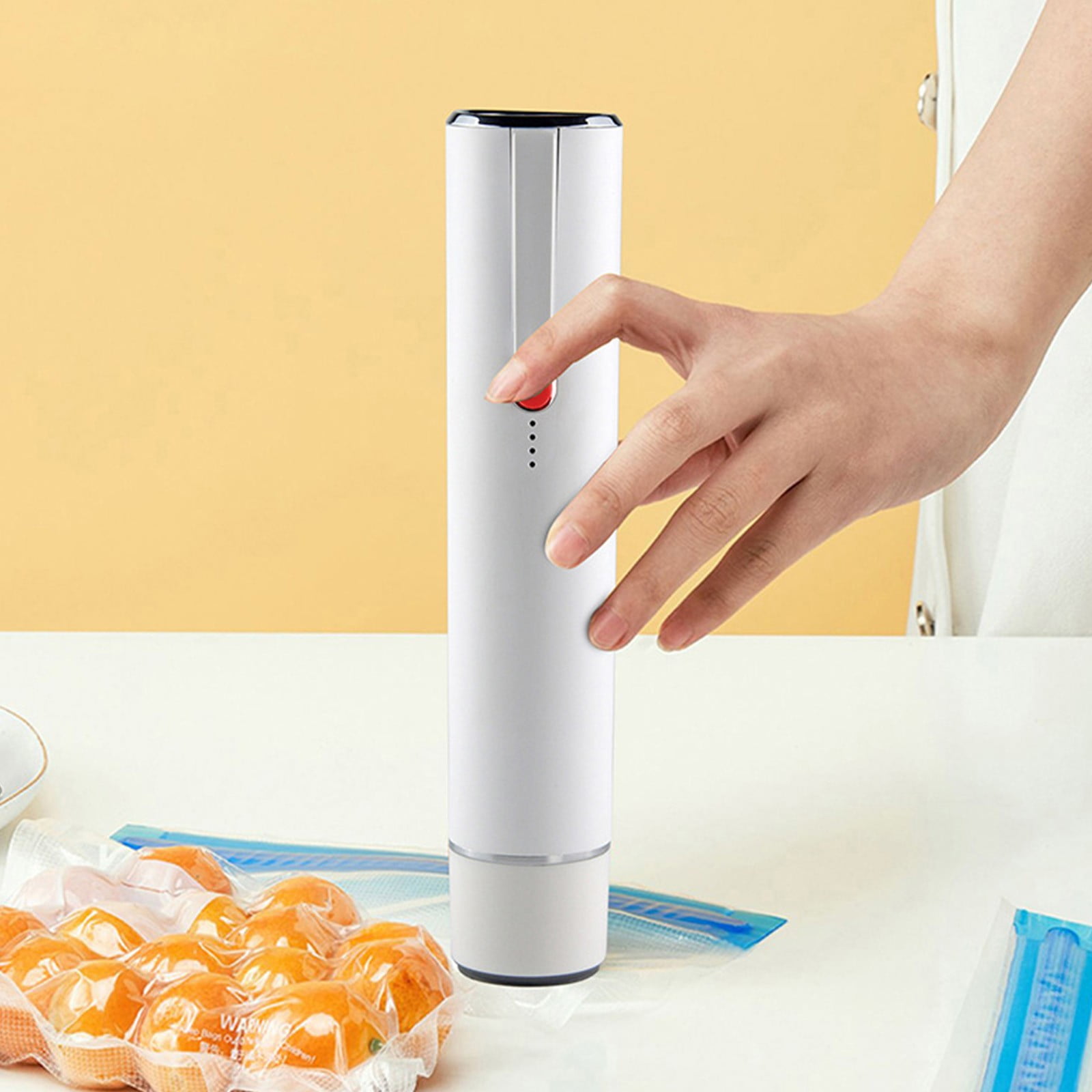 Bzdzmqm under $5 Handheld Vacuum Pump, USB Rechargeable Food Vacuum ...