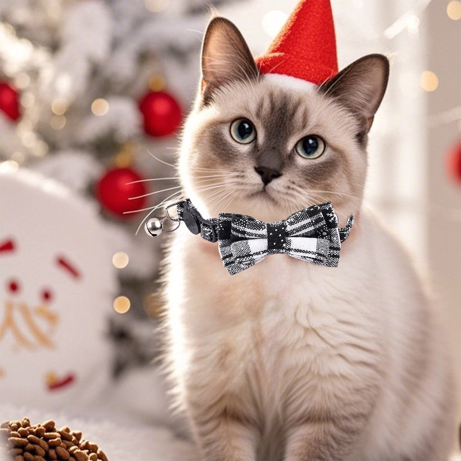 Bzdzmqm under $5 Pet Christmas Collar, Pet Christmas Collar with Bows ...