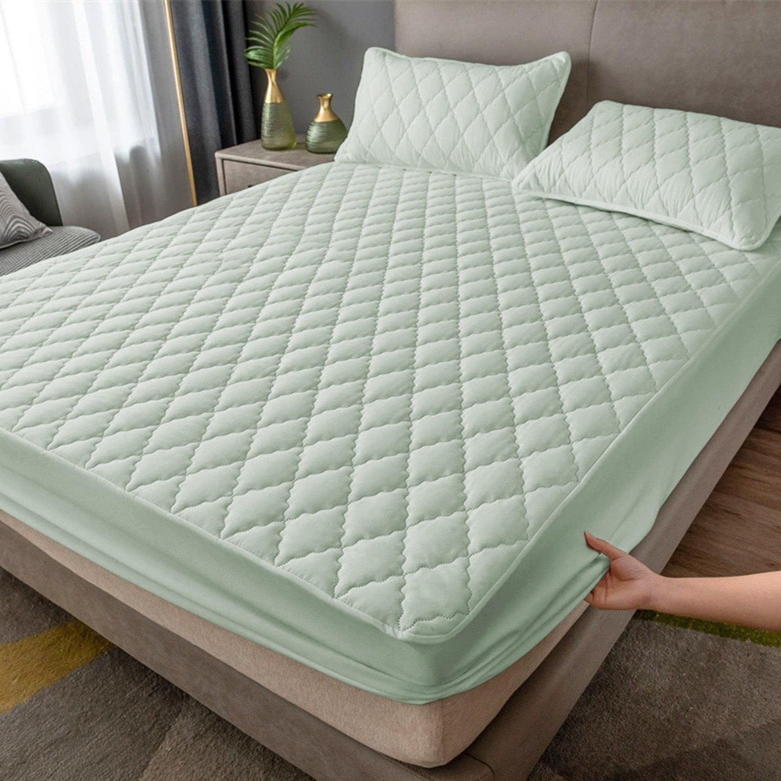 Bzdzmqm under $5 Waterproof Sheet, Waterproof Bed Sheet Cover, Non-Slip Fitted Mattress ...