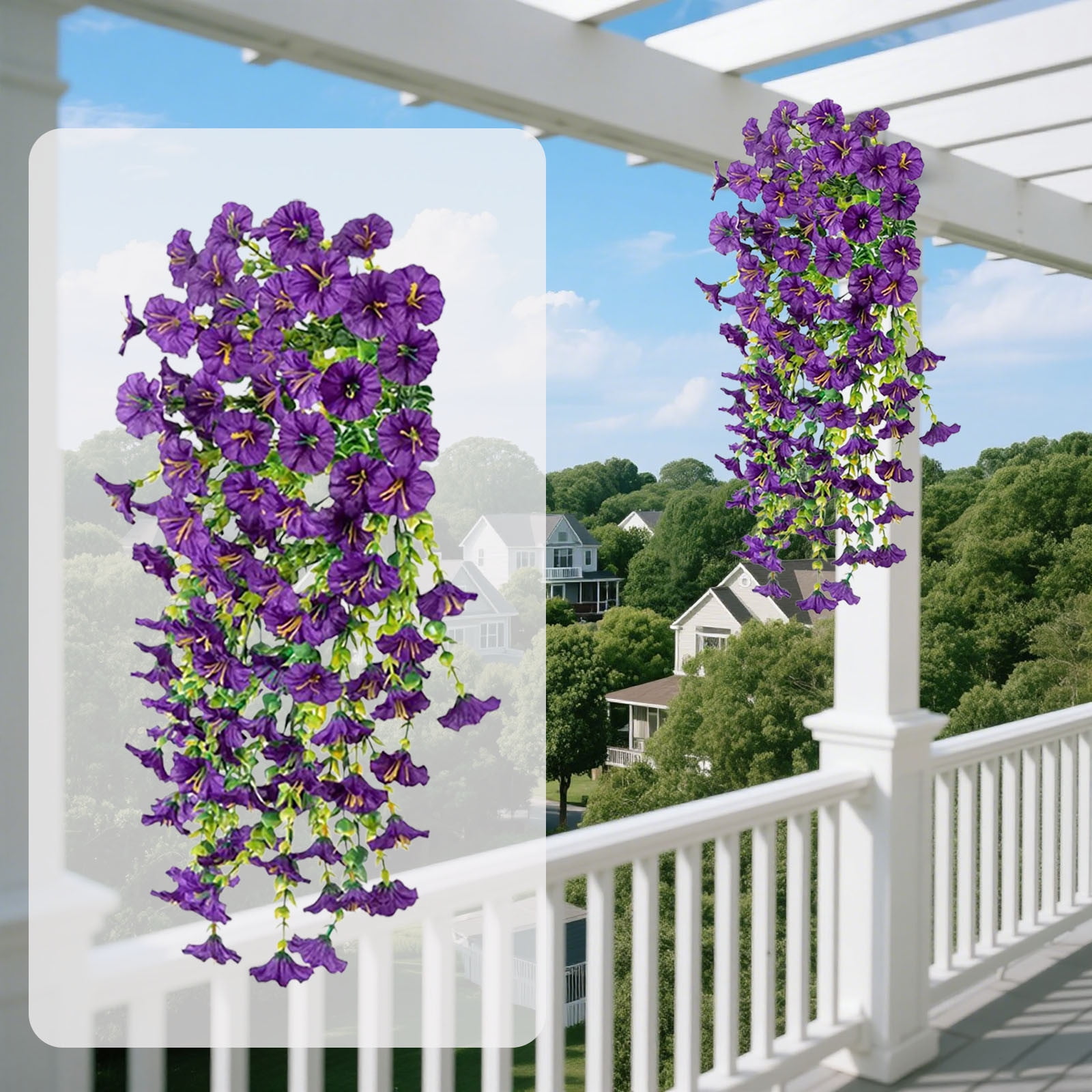 Bzdzmqm Artificial Flower Vine for Home Decor, 75CM Eucalyptus Morning ...