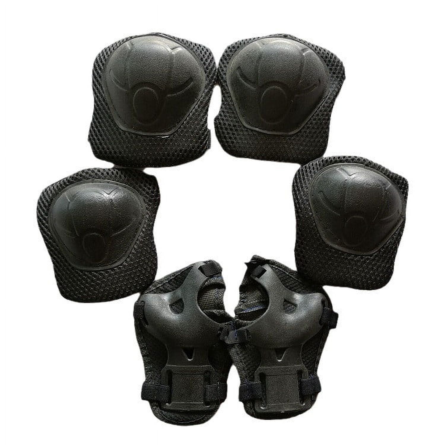 Bzdzmqm ChildrensHelmet Knee Elbow Pads 7-Piece Protective Gear Set ...