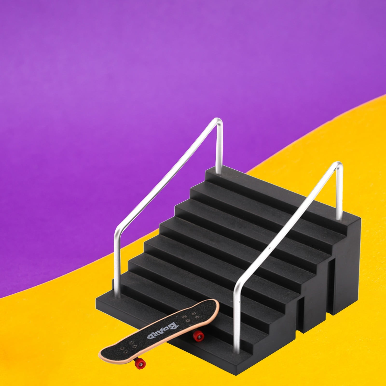 Bzdzmqm Finger Skateboard Ramp Parts Kit, Skate Parks Training Props ...