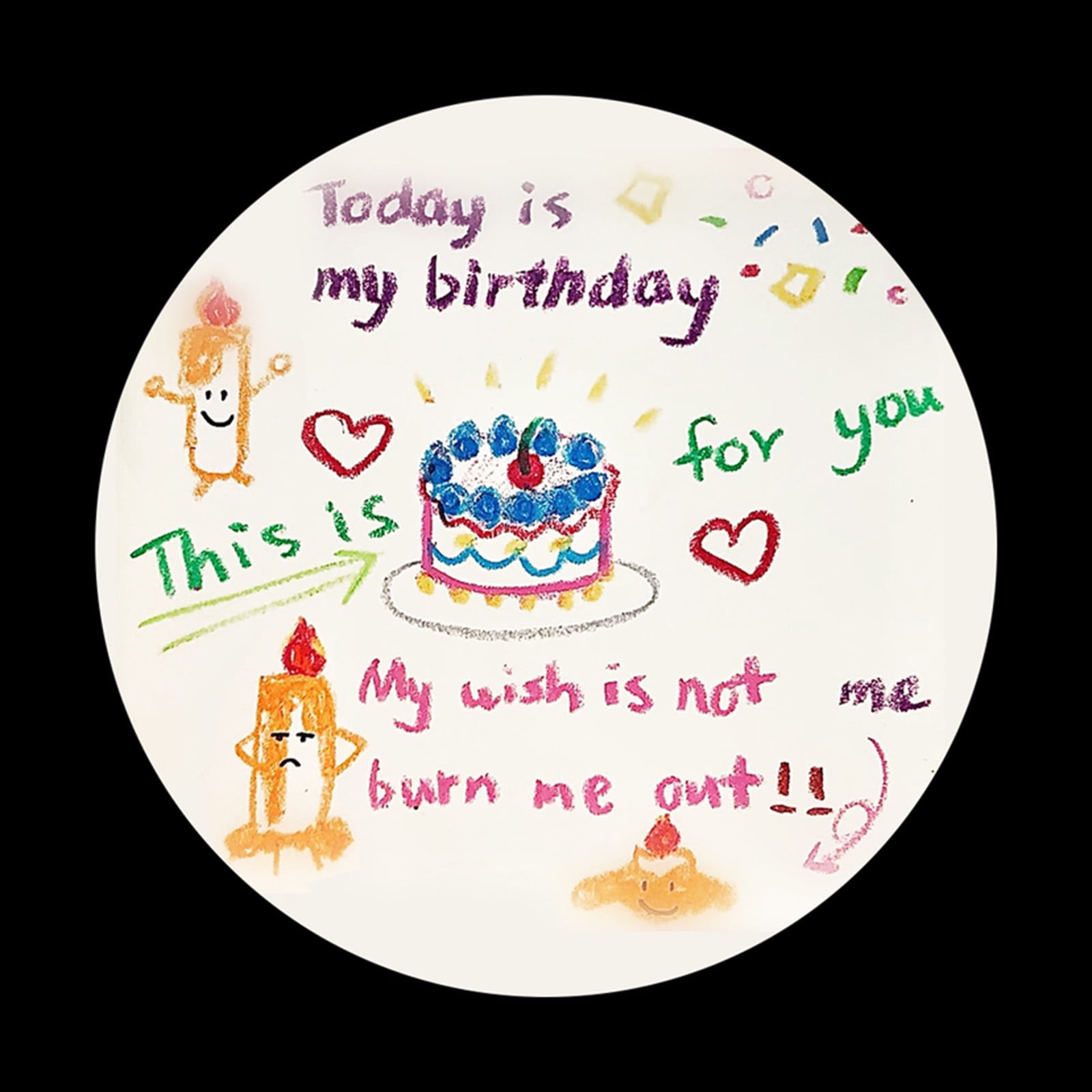 Bzdzmqm Happy Birthday Projector Lamp, Cake Projection Light, Ins ...