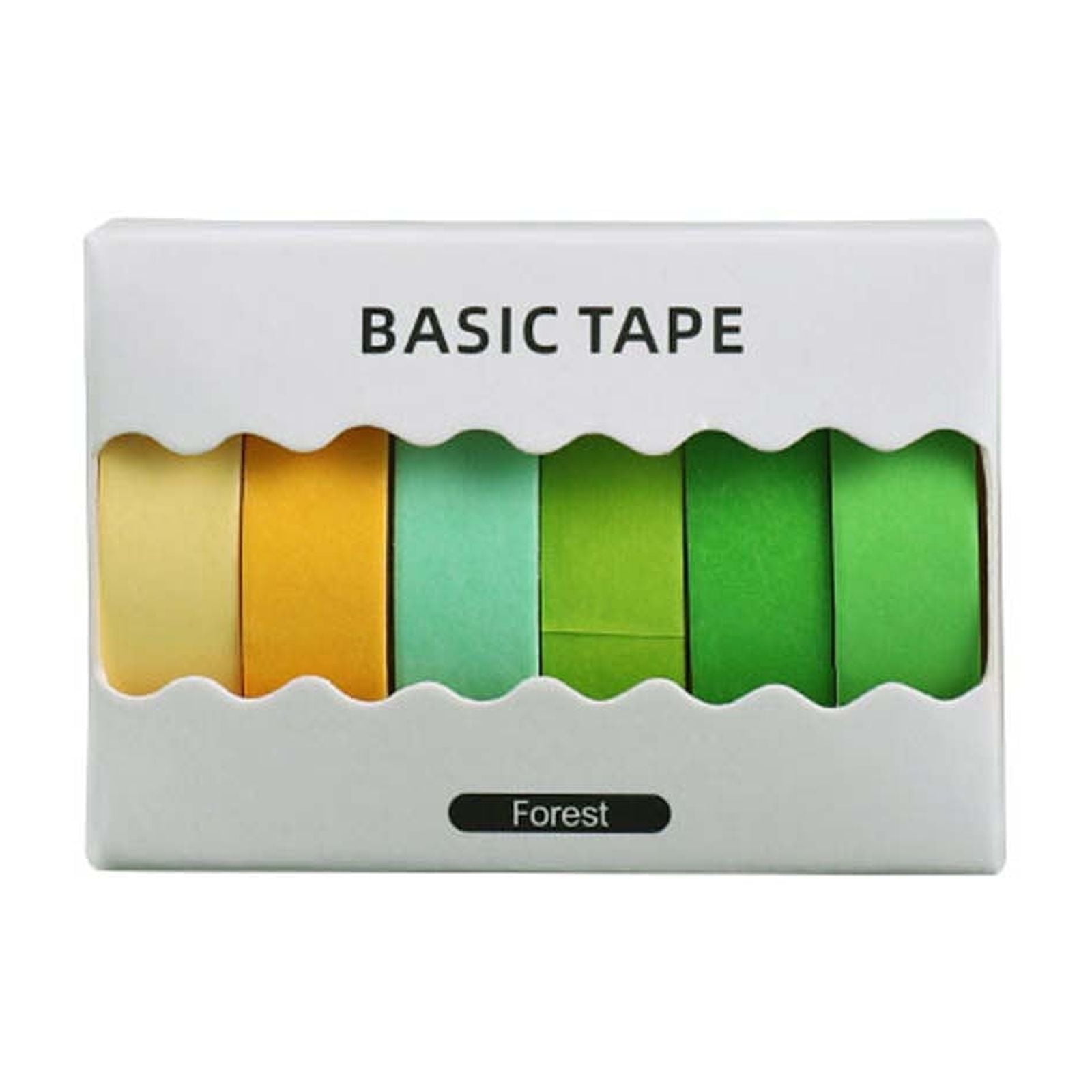 Bzdzmqm Japanese Washi Tape Set 6 Solid Colors, Decorative Paper Tape ...