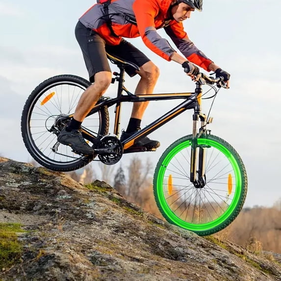 Bzdzmqm LED Bike Light Spoke Light for Night Riding, S Type Tire Spoke ...