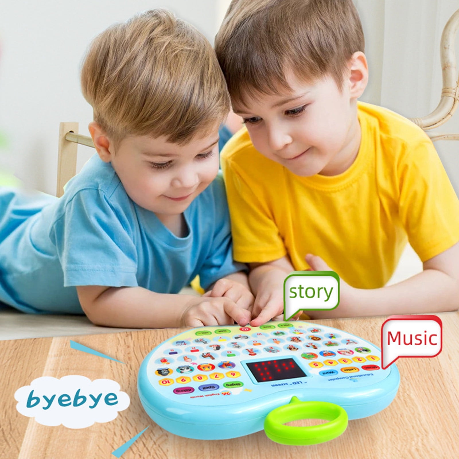 Bzdzmqm LED Screen English Learning Tablet forKids, Interactive ...