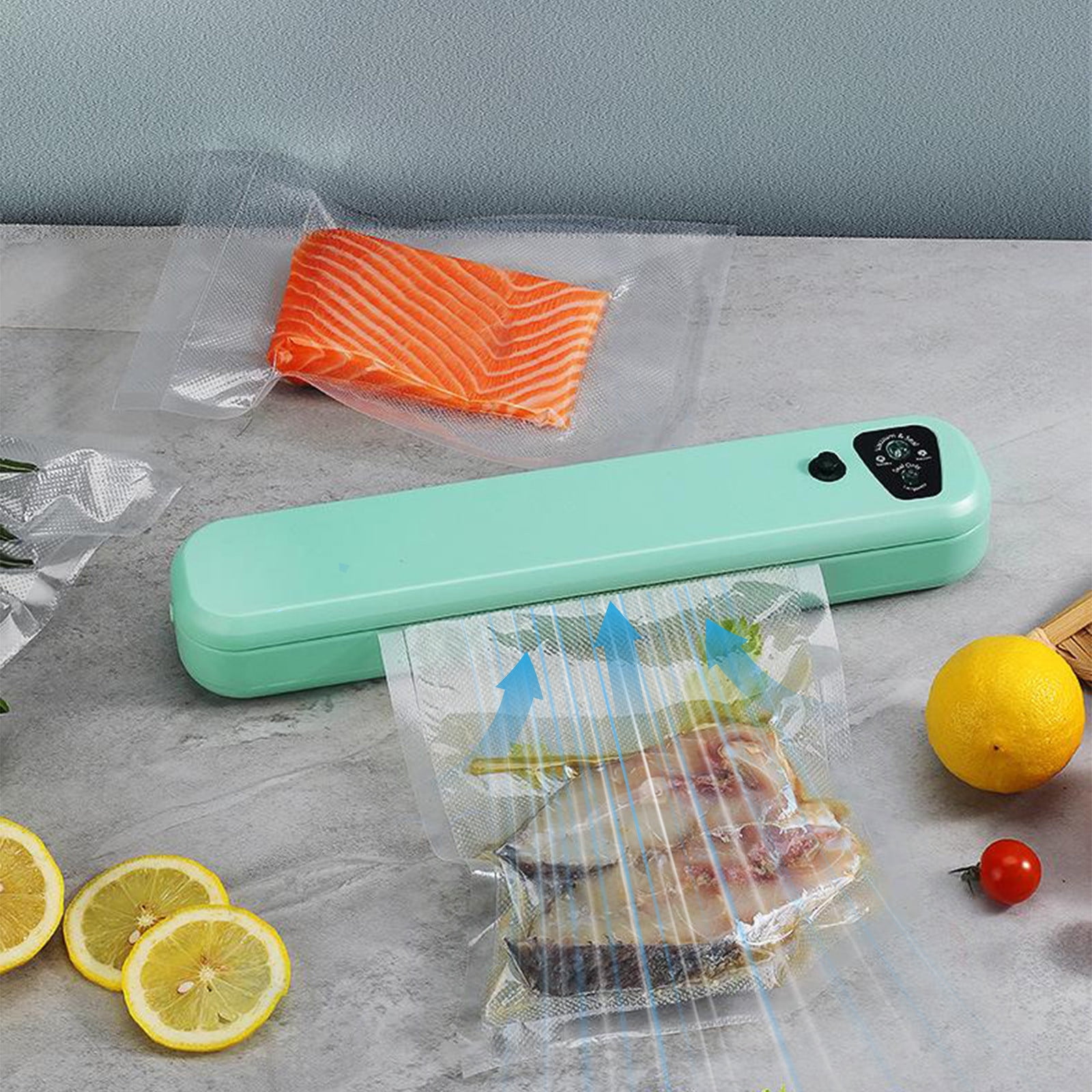 Bzdzmqm Vacuum Sealer Machine, Kitchen Automatic Food Sealer Machine ...
