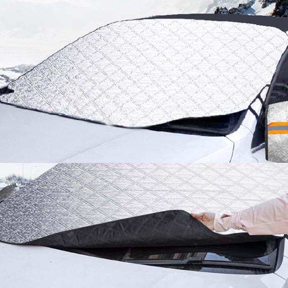 Bzdzmqm Winter Car Windshield Snow Cover, Thick Ice Frost Protector for ...