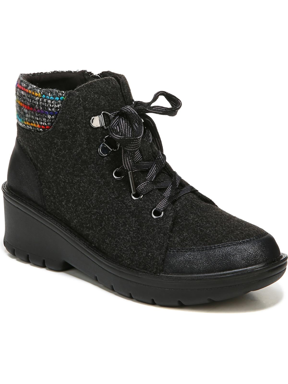 Bzees Womens Brooklyn Side Zip Lace-up Booties - Walmart.com