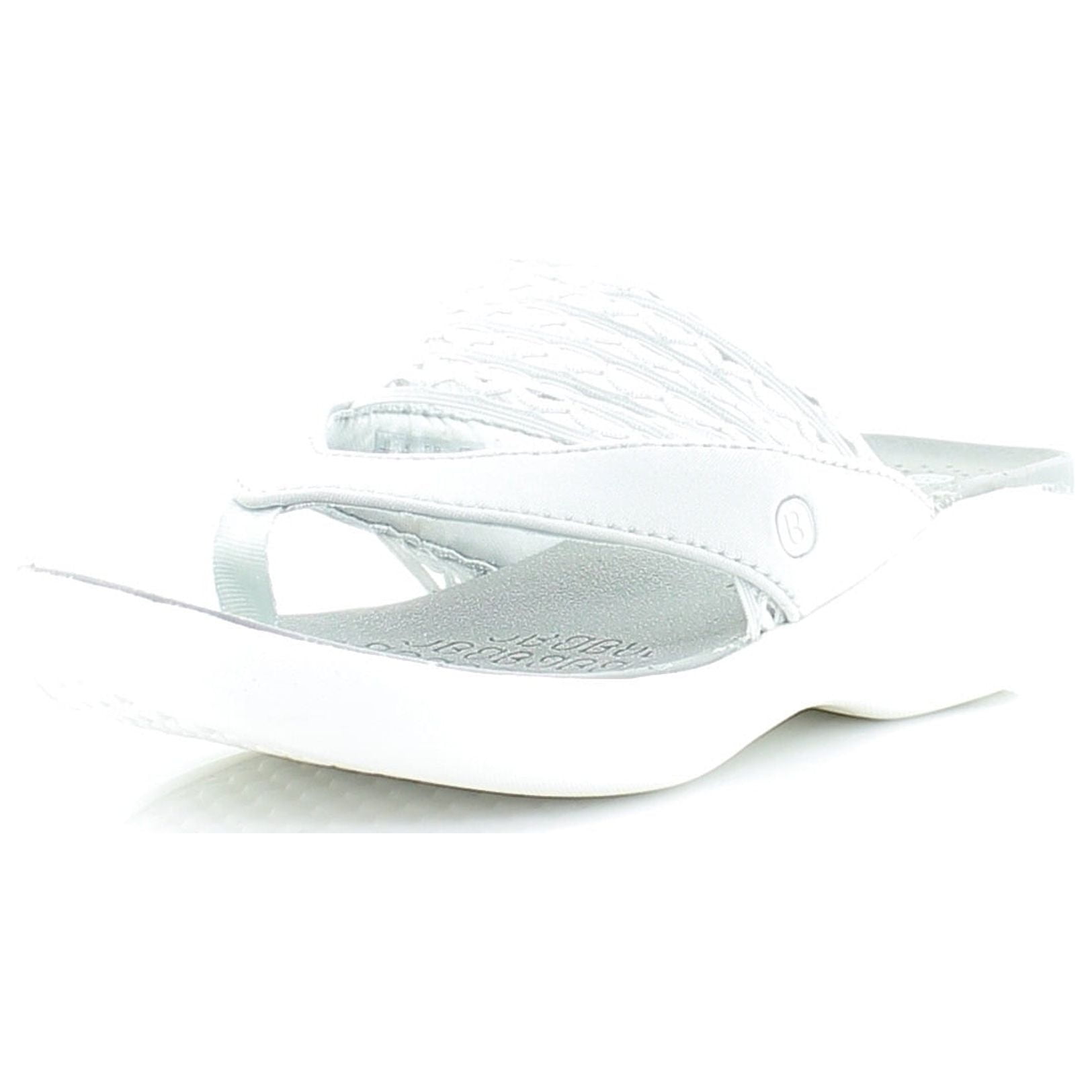 Bzees Cabana Women's Sandals & Flip Flops Silver Smoke Ripple Gore Size ...