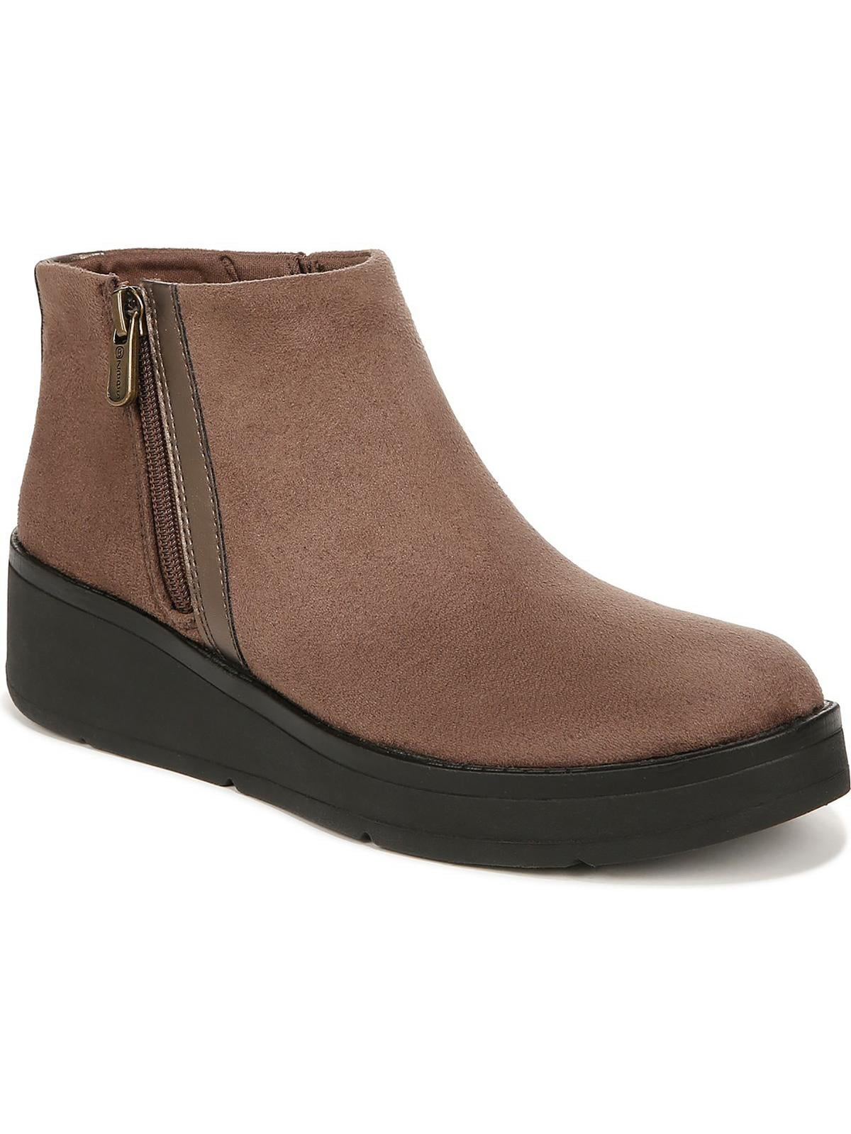 Bzees Womens Freestyle Faux Suede Platform Ankle Boots - Walmart.com