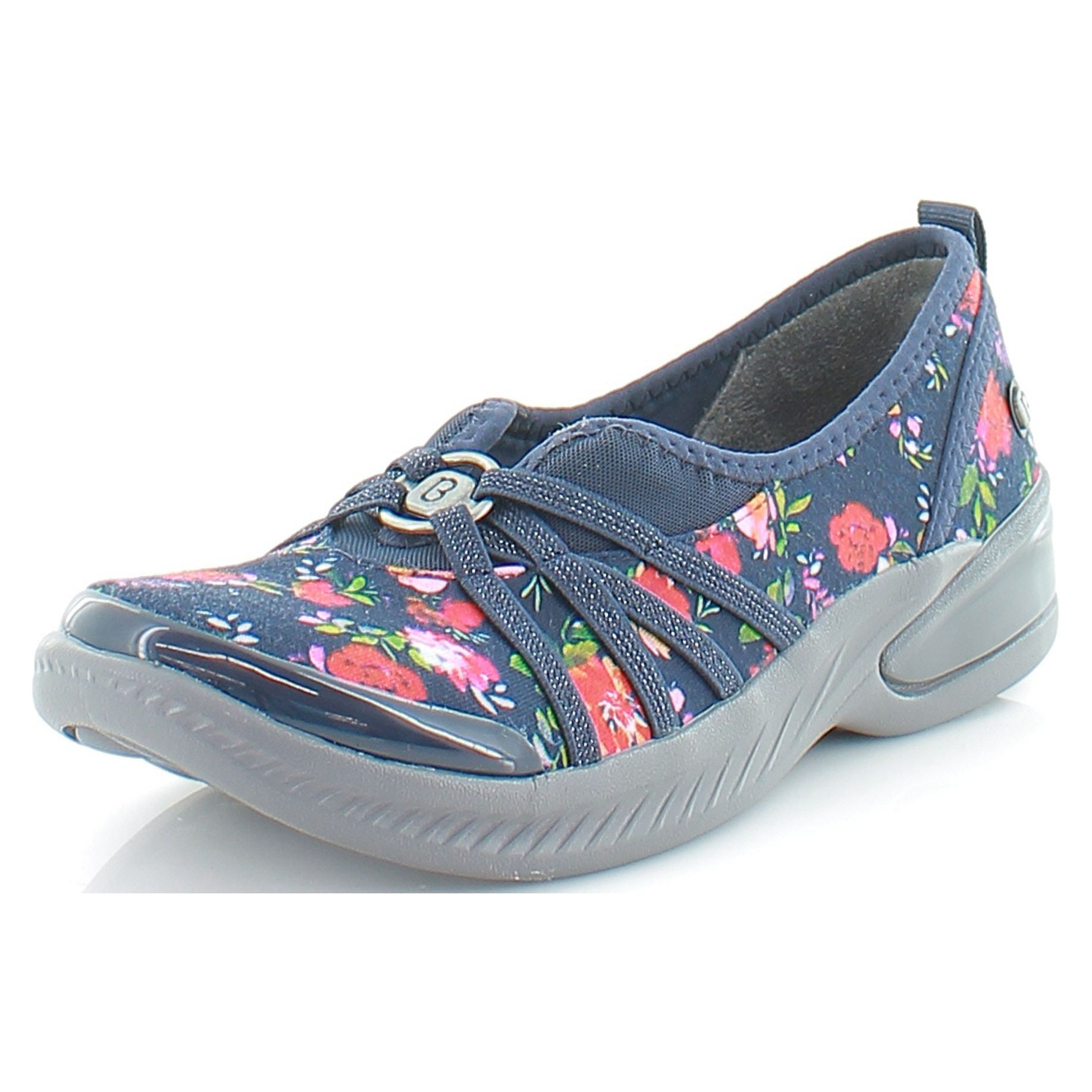 Bzees Niche Women's Athletic Navy Floral Size 7.5 W - Walmart.com