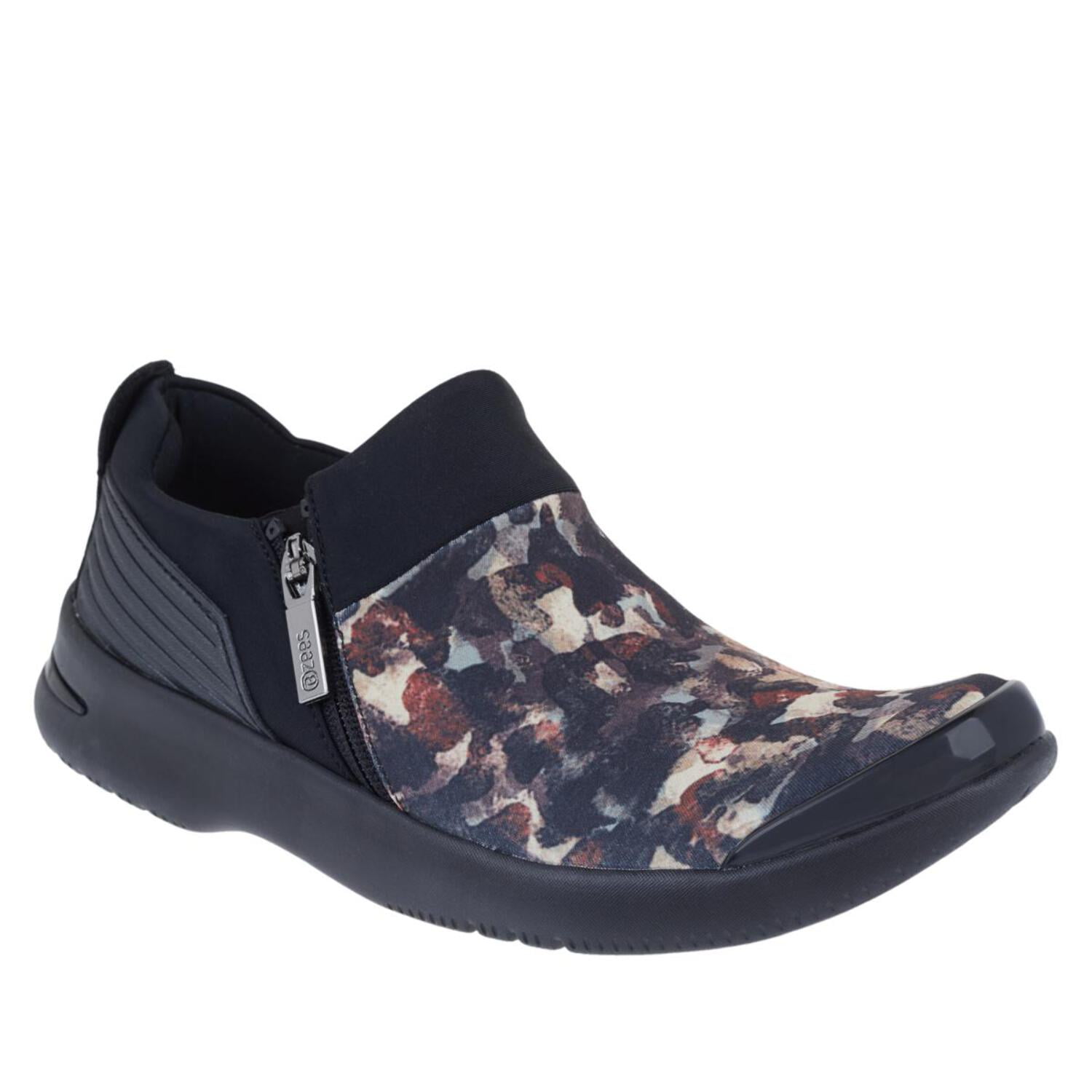 Bzees Womens Axis Metallic Slip On Walking Shoes - Walmart.com