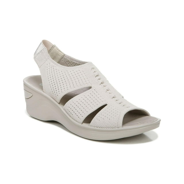 Bzees Womens Double Up Slip On Open Toe Slingback Sandals - Walmart.com