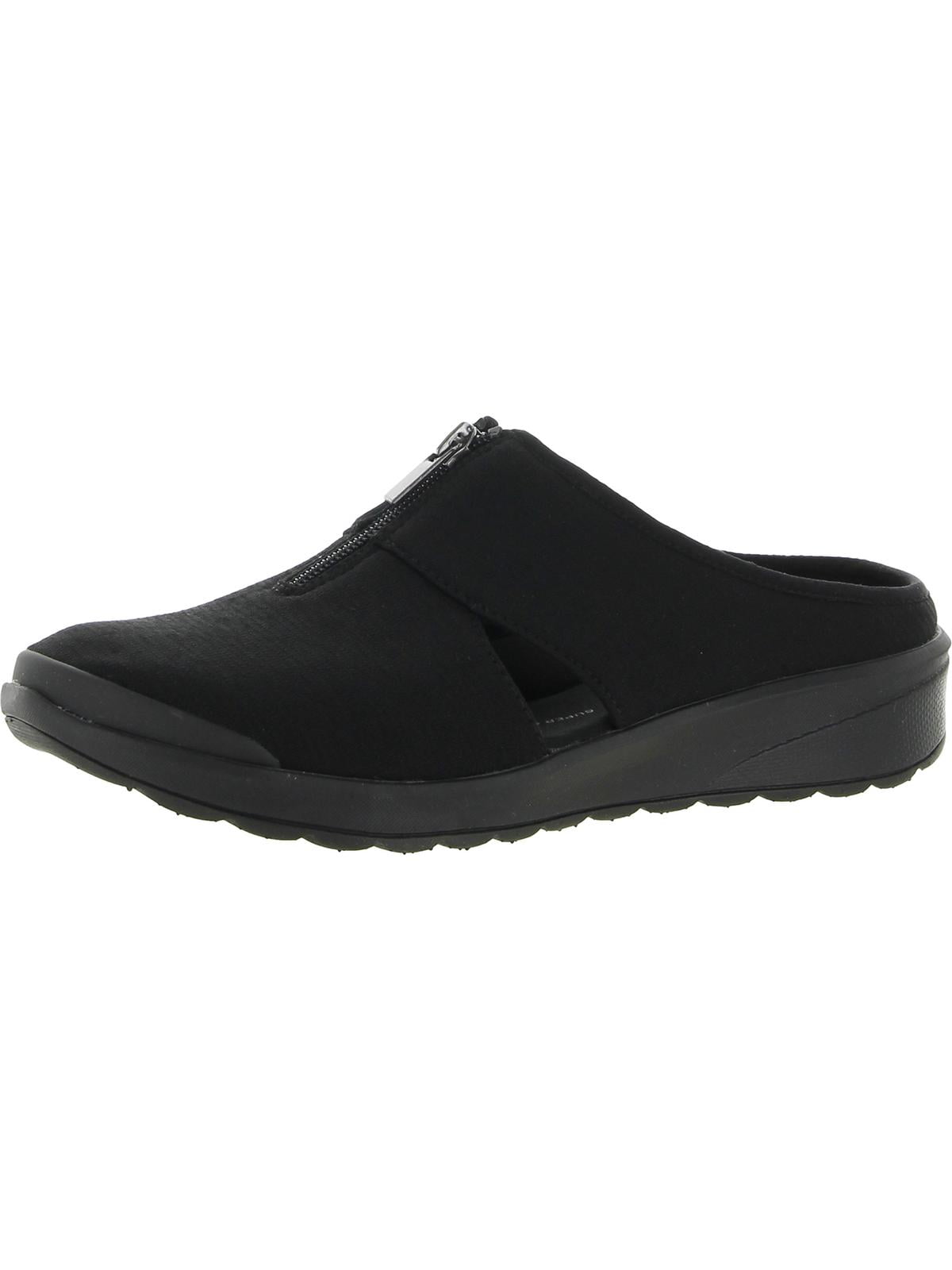 Bzees Womens Gabby Slip On Woven Fabric Mules, Round Toe, Flats ...