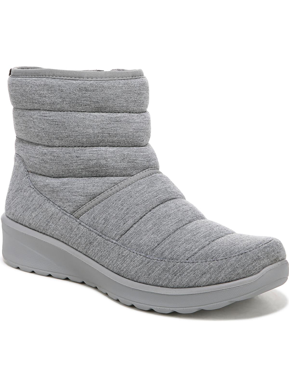 Bzees Womens Glacier Side Zip Fabric Ankle Boots - Walmart.com